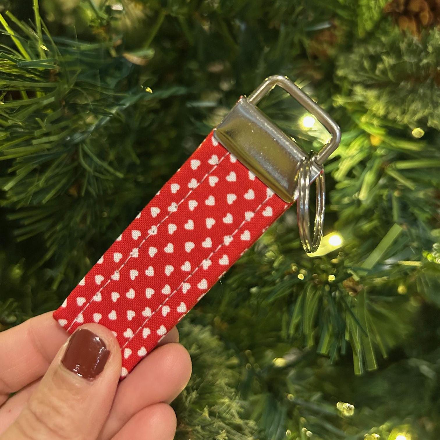 NEW Mini Valentines Keychain I With Metal Hardware, Key Holder, Small ...