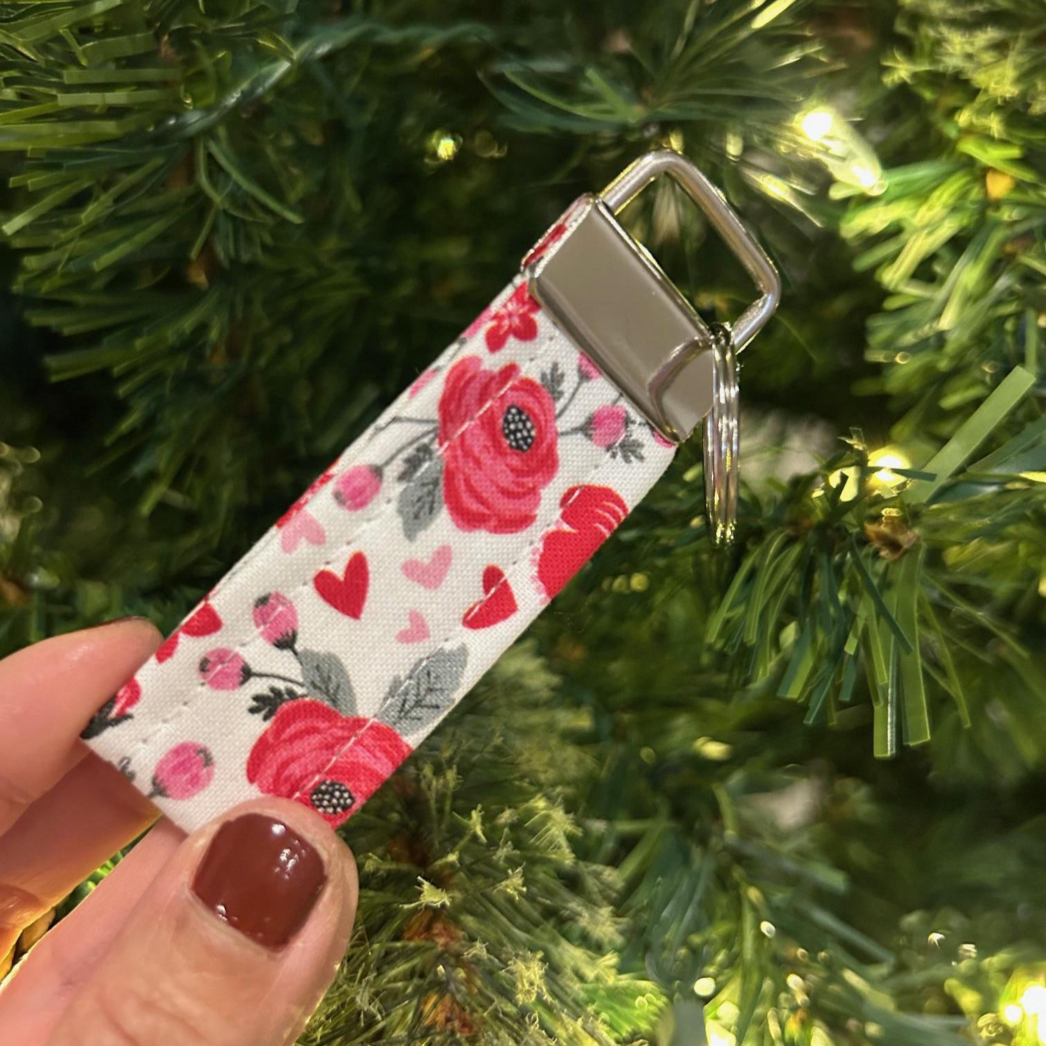 NEW Mini Valentines Keychain I With Metal Hardware, Key Holder, Small ...