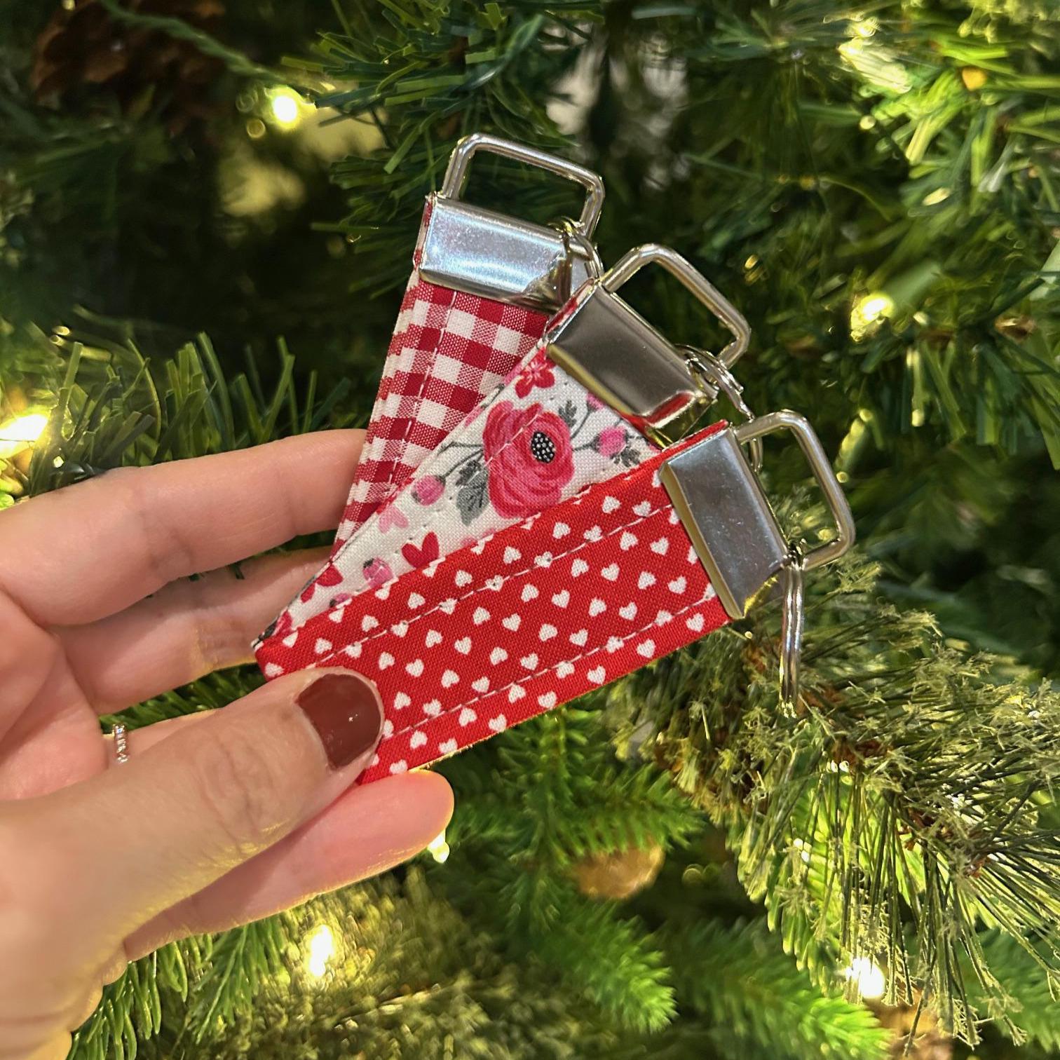 NEW Mini Valentines Keychain I With Metal Hardware, Key Holder, Small ...
