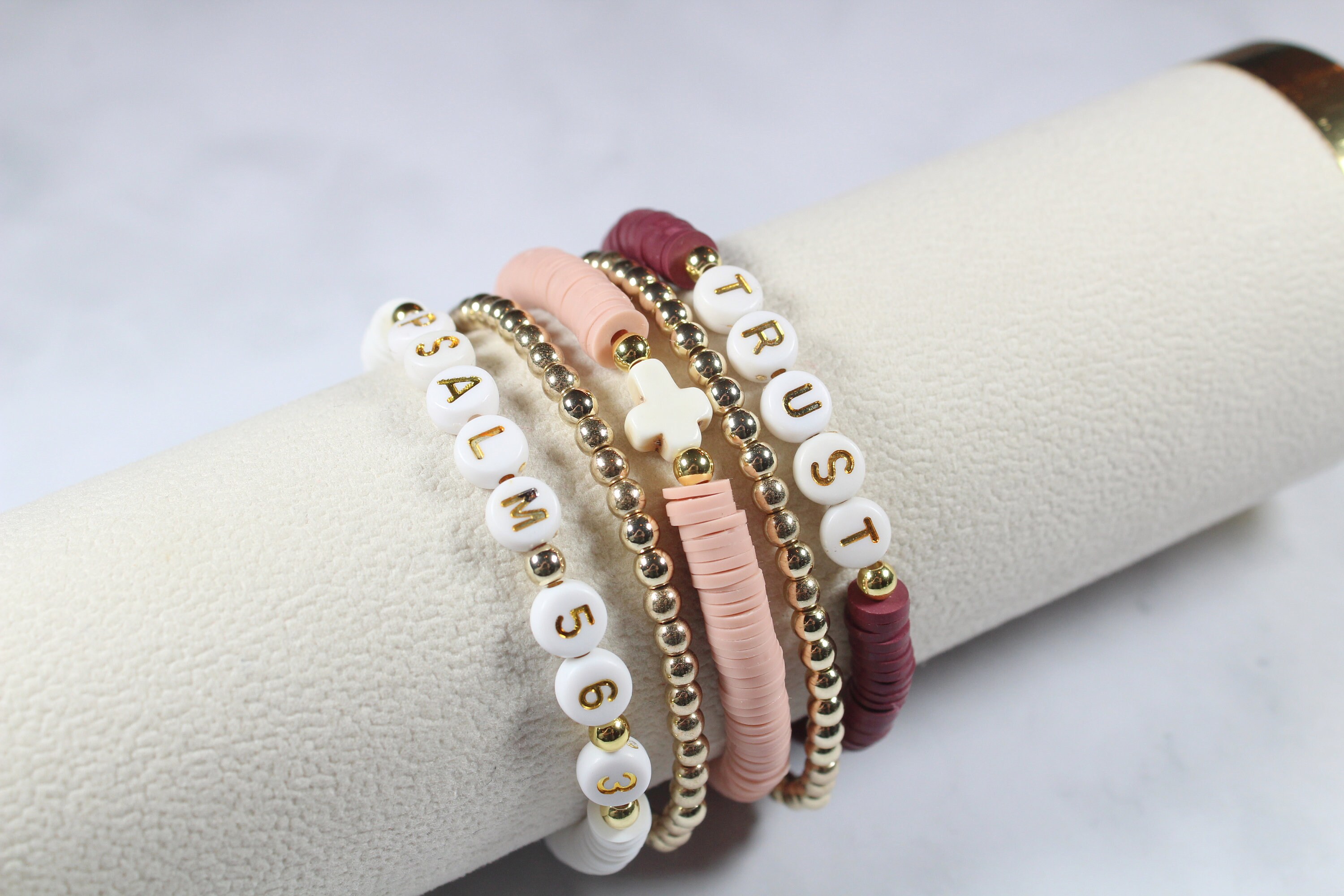 Christian Scripture Bracelet Set | Faith Based Jewelry | Verse Custom ...