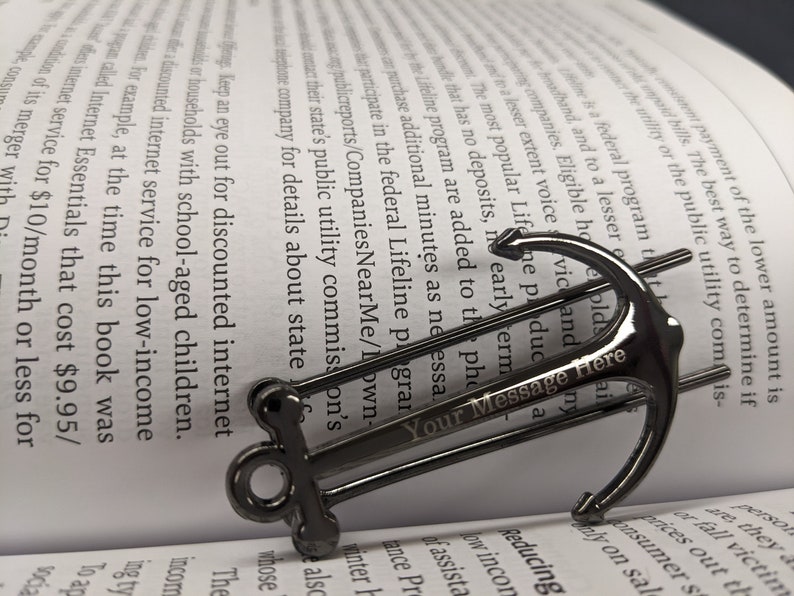 Personalized Custom Engraved Anchor Bookmarks, Bookmark Gift, Groomsman ...