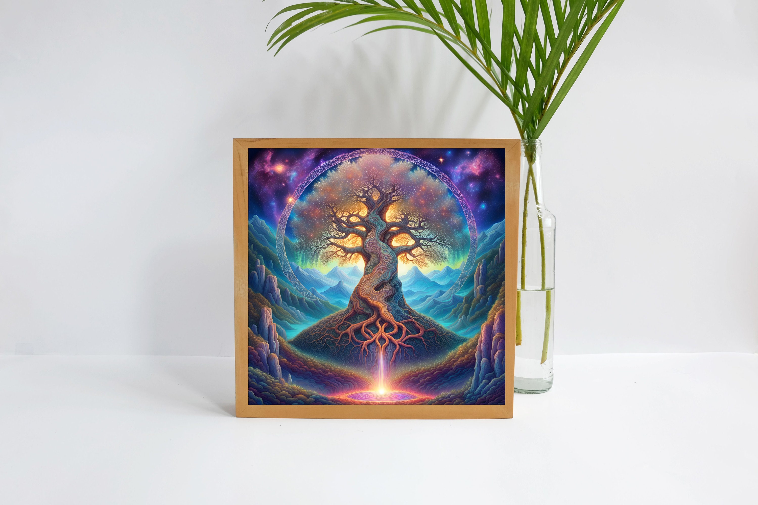 Digital Print , AI Artwork, 8k: Yggdrasil, Astral Tree - Etsy