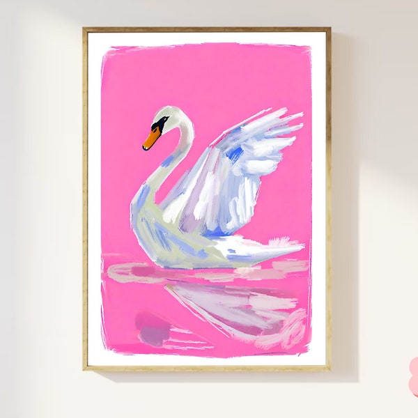 Pink Swan - Etsy