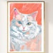 Peach & White Ragdoll Cat Wall Art Print Kitten Poster Home Art Print ...