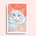 Peach & White Ragdoll Cat Wall Art Print Kitten Poster Home Art Print ...