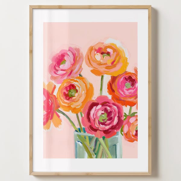 Ranunculus Art - Etsy