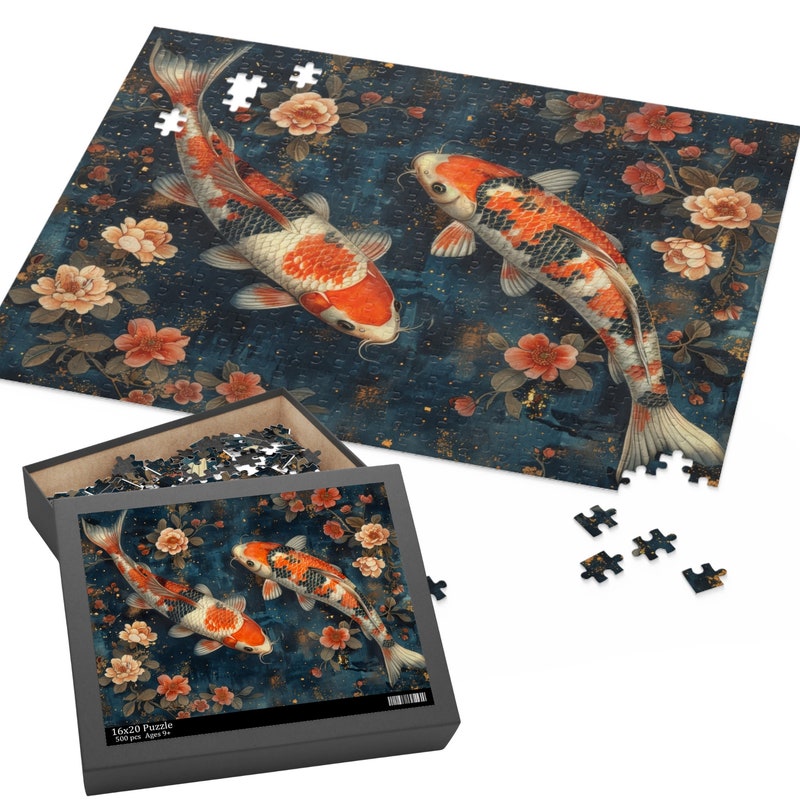 Koi Jigsaw Puzzles - Etsy