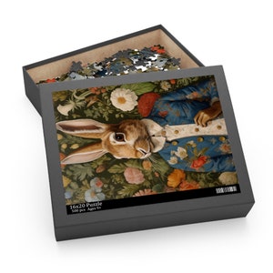 Victorian Peter the Rabbit William Morris Inspired | Cottage-core Art ...