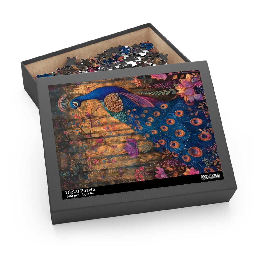 William Morris Peacock Jigsaw Puzzle: Art Nouveau Gift - Etsy
