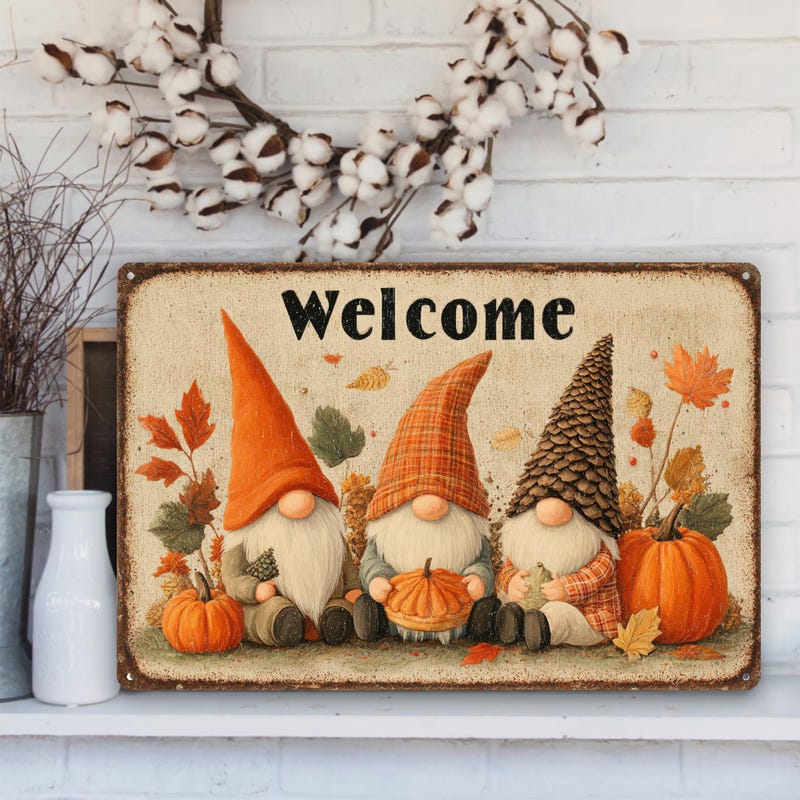 Gnome Welcome Sign - Etsy