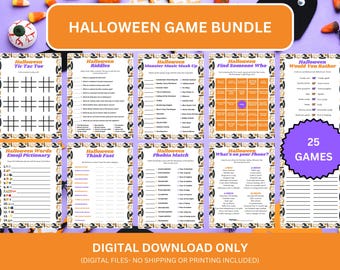 Halloween Game Bundle | 13 Printable Games | Download Instantly ...