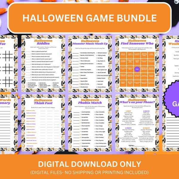 Printable Halloween Feud Game Halloween Friendly Feud Game Halloween ...