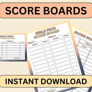 Printable Bible Feud Game | Bible Family Feud Game Show | Church Family ...