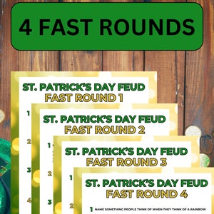 Printable St. Patrick's Day Feud Game | St. Patrick's Day Family Feud ...