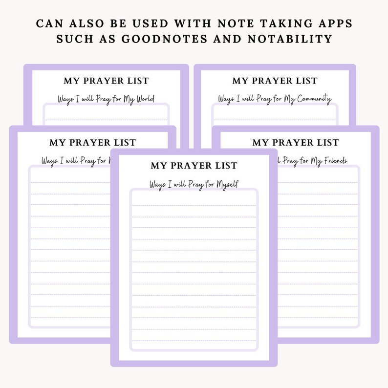 Printable Prayer Journal | Prayer Daily Devotional | Prayer Journal ...