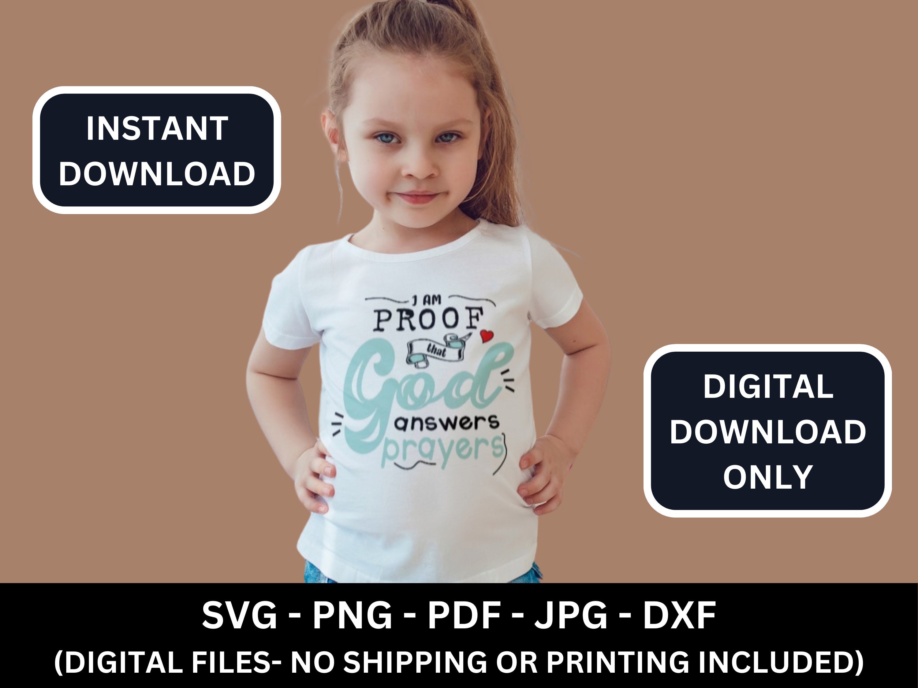 I Am Proof That God Answers Prayers Svg | Christian Svg | Christian Svg ...