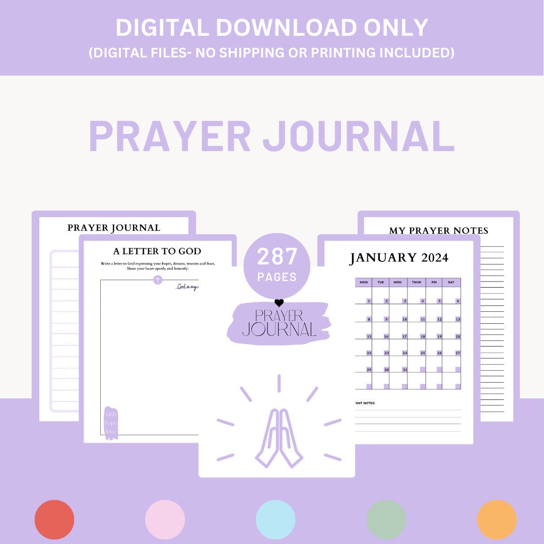 Printable Prayer Journal | Prayer Daily Devotional | Prayer Journal ...