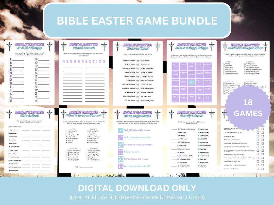 Easter Bible Games | Christian Easter Games | Easter Games | Easter ...