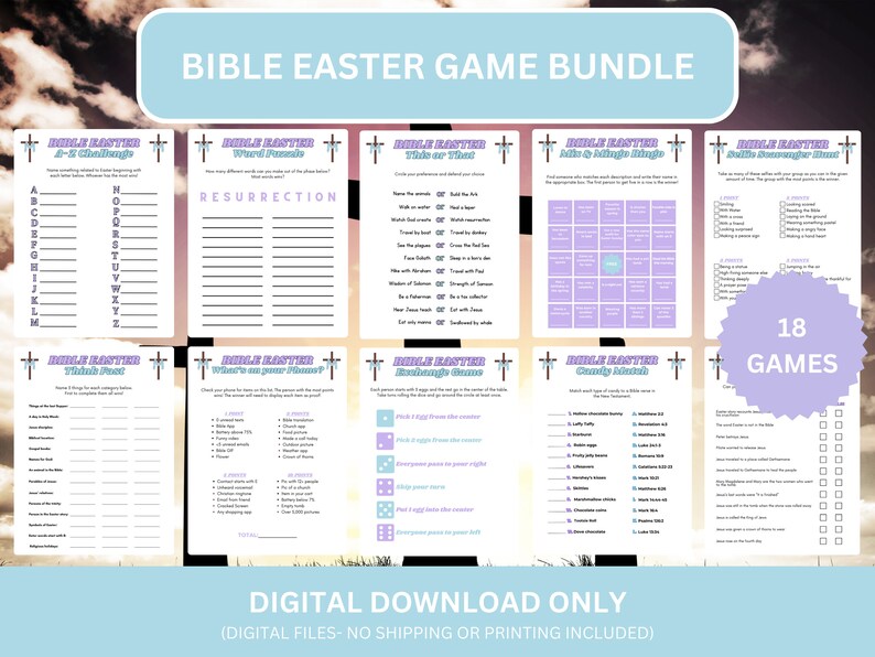 Easter Bible Games | Christian Easter Games | Easter Games | Easter ...