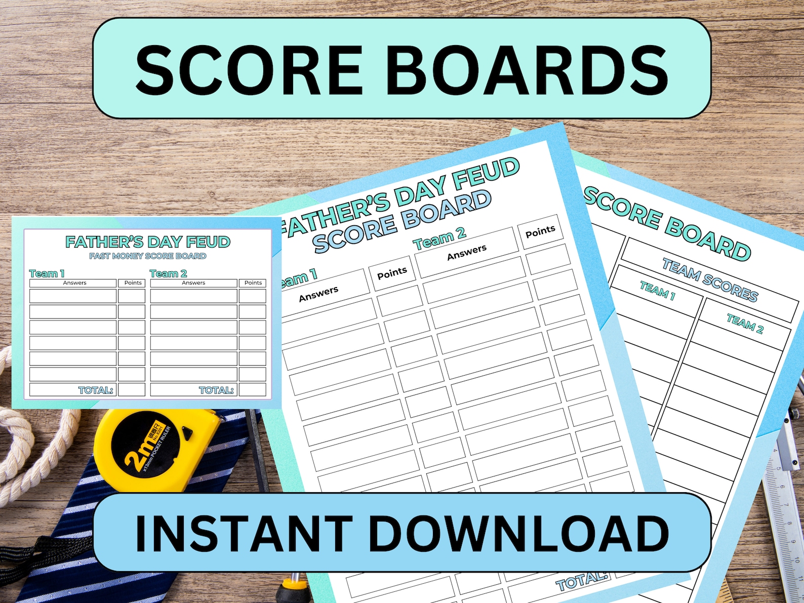 Printable Father's Day Feud Game | Father's Day Friendly Feud Game ...