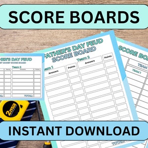 Printable Father's Day Feud Game | Father's Day Friendly Feud Game ...