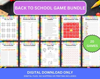 Printable Back to School Activity Packet | Back to School Worksheets ...