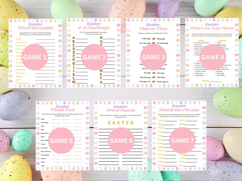Easter Games for Kids | Easter Party Games Bundle Easter | Easter ...