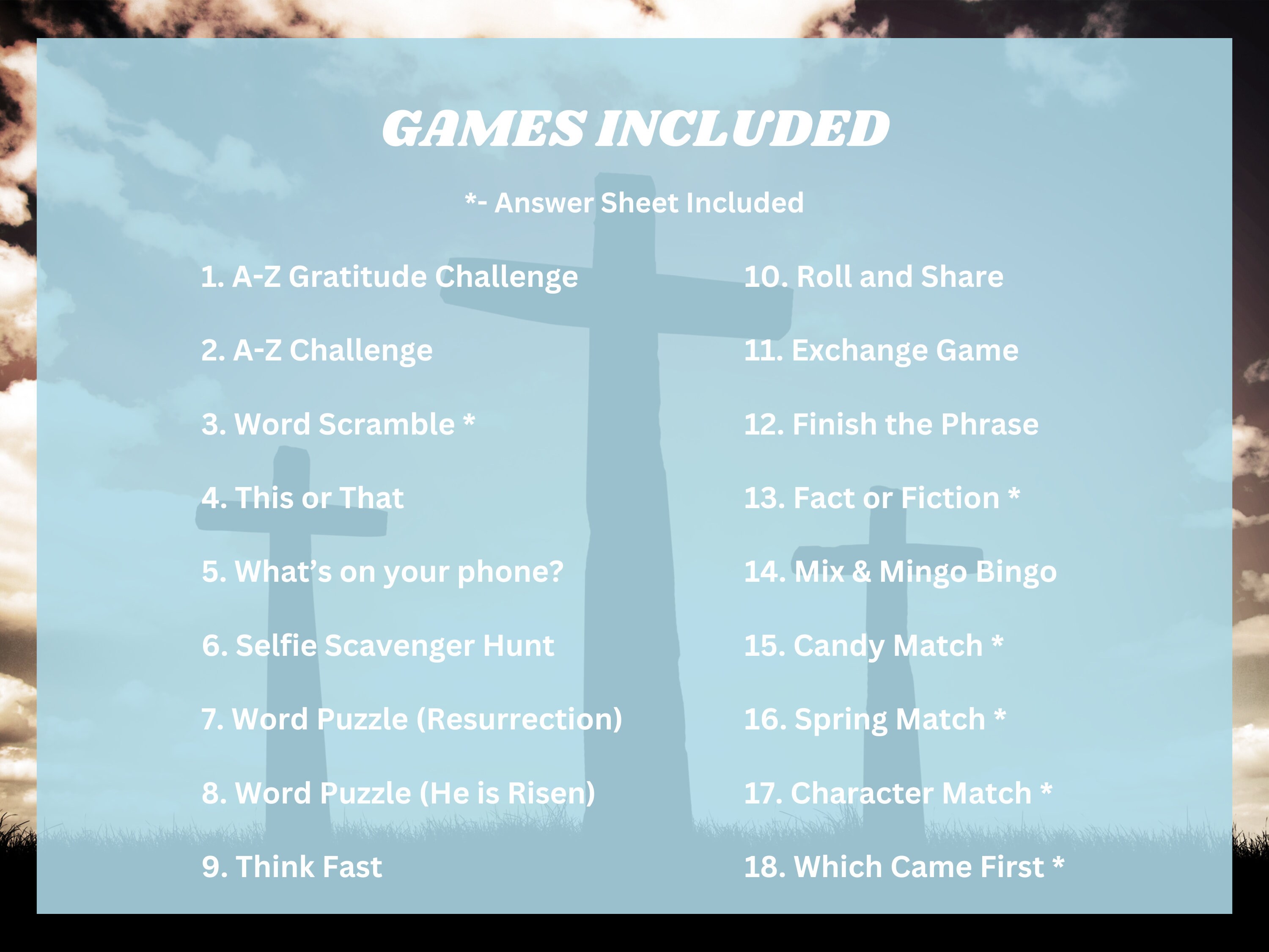 Easter Bible Games | Christian Easter Games | Easter Games | Easter ...