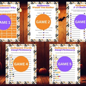 Halloween Games | Printable Games | Halloween Game Bundle | Halloween ...