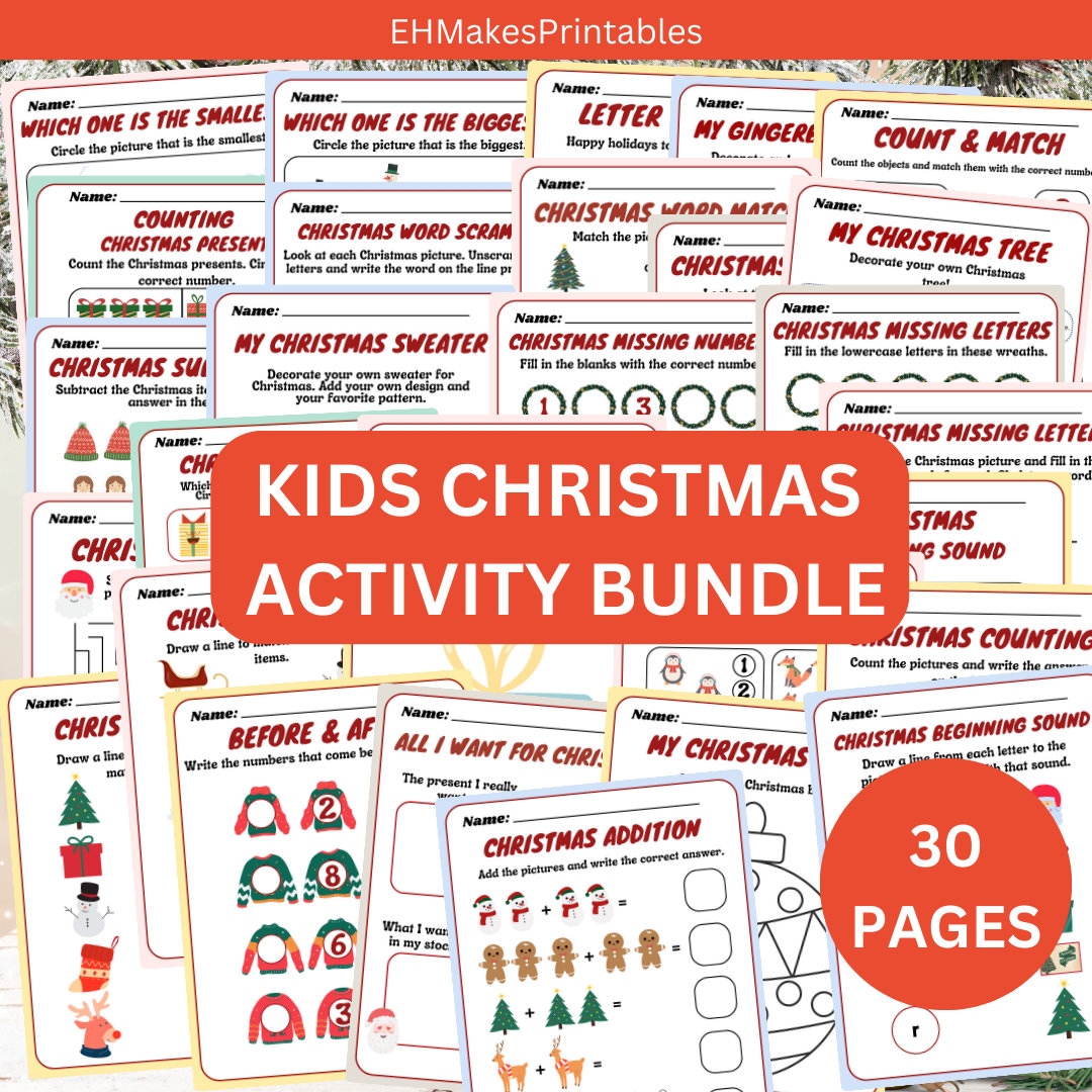 Printable Christmas Kids Activities | Christmas Decorating & Coloring ...