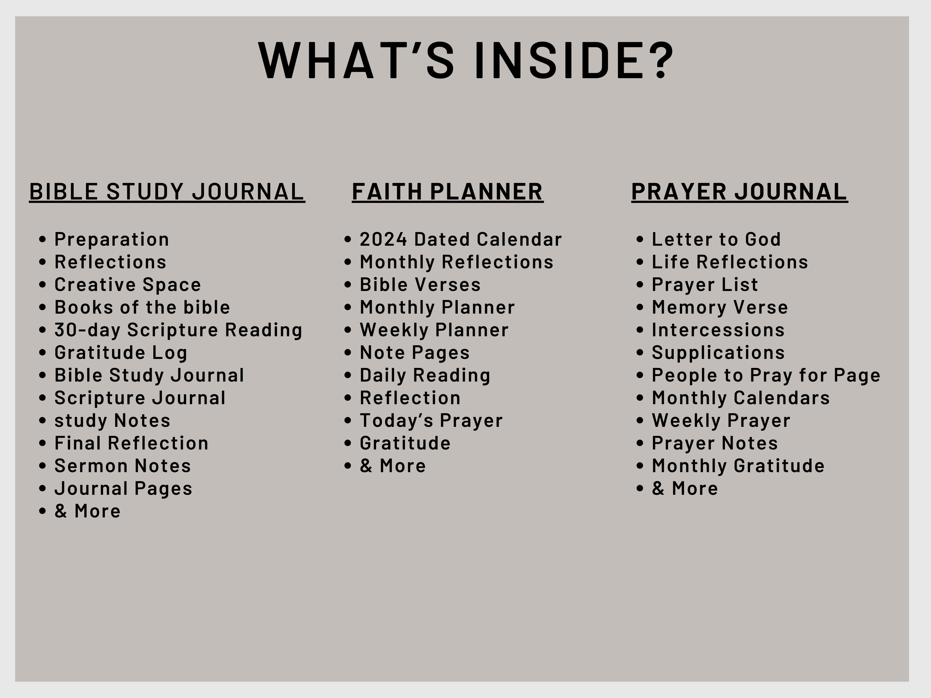Printable Bible Study Journal | Prayer Journal | Faith Planner ...