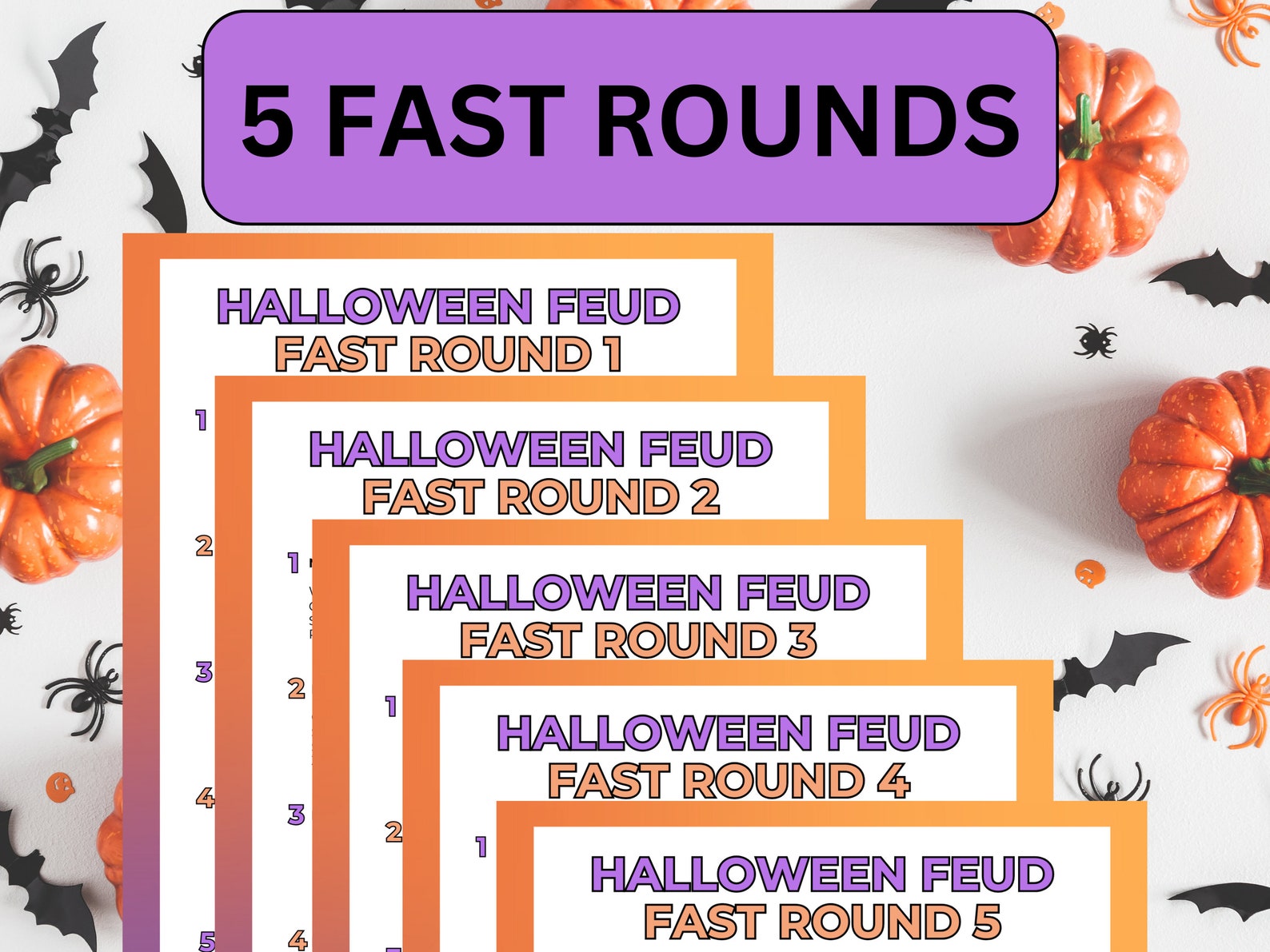 Printable Halloween Feud Game | Halloween Friendly Feud Game ...