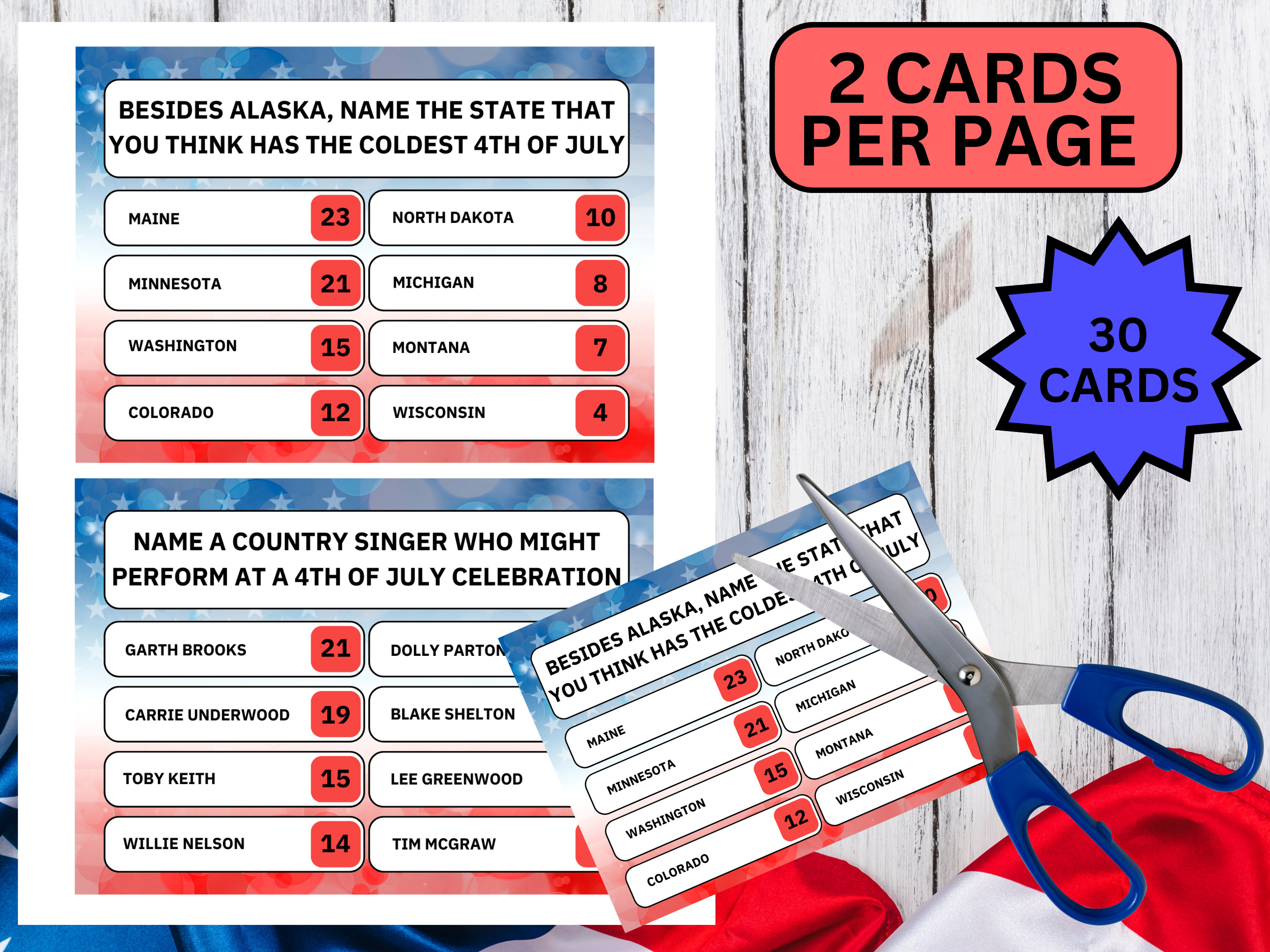 Printable 4th of July Feud Game | Independence Day Friendly Feud Game ...