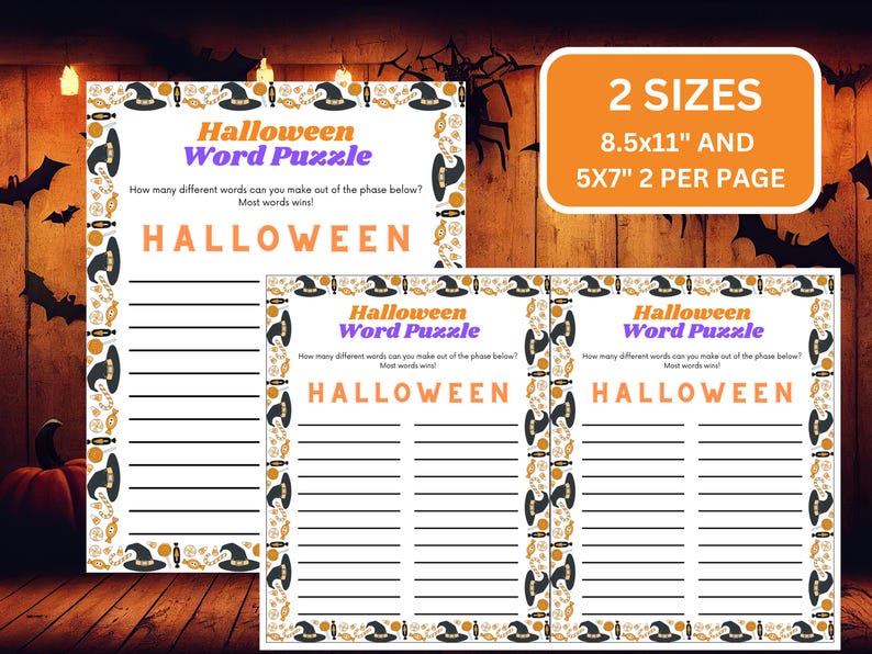 Halloween Games | Printable Games | Halloween Game Bundle | Halloween ...