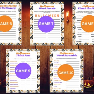 Halloween Games | Printable Games | Halloween Game Bundle | Halloween ...