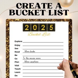 Printable New Years 2024 Year in Review 2025 Resolutions Printable 2025 ...