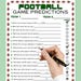 Super Bowl Predictions Game | Printable Super Bowl Party Game | Super ...