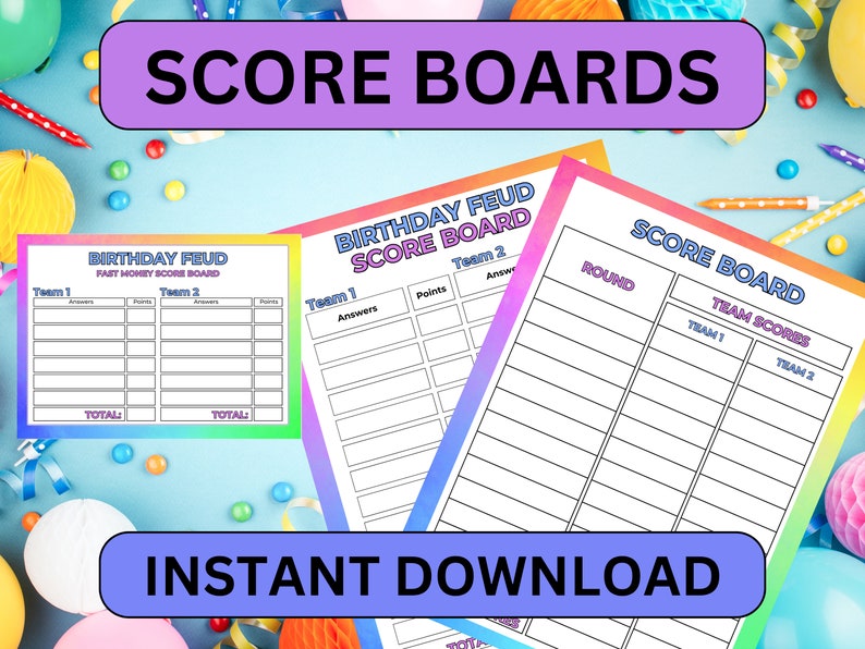 Birthday Friendly Feud | Birthday Party Game | Family Game Night ...