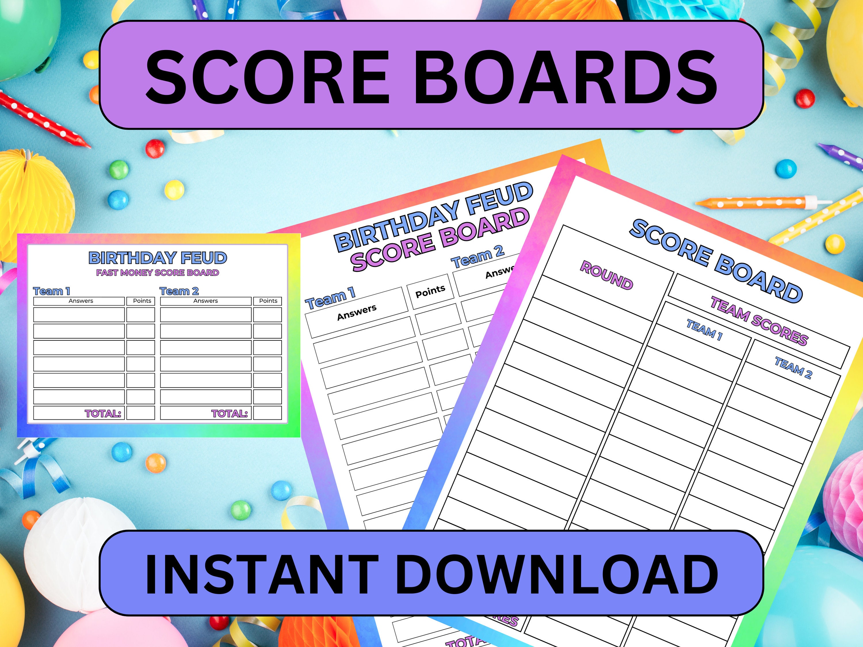 Birthday Friendly Feud | Birthday Party Game | Family Game Night ...