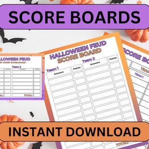 Printable Halloween Feud Game | Halloween Friendly Feud Game ...