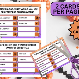 Printable Halloween Feud Game | Halloween Friendly Feud Game ...