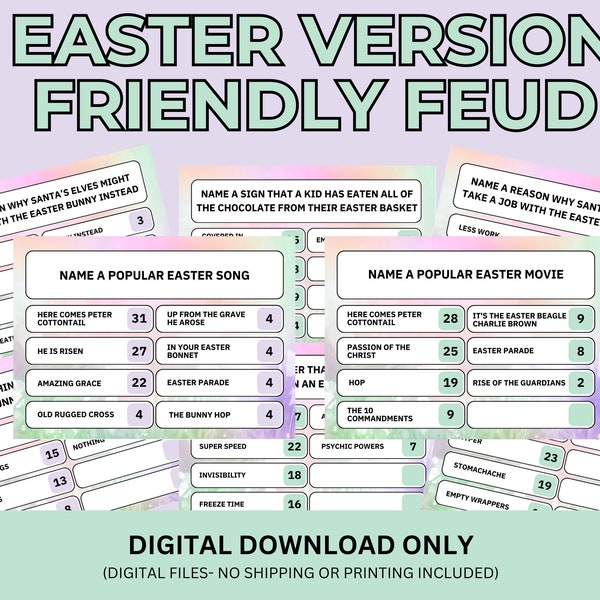 Easter Family Feud - Etsy