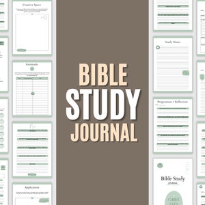 Printable Bible Study Journal | Prayer Journal | Faith Planner ...
