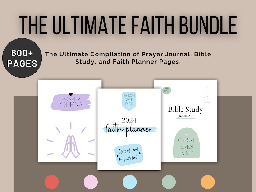 Printable Bible Study Journal | Prayer Journal | Faith Planner ...