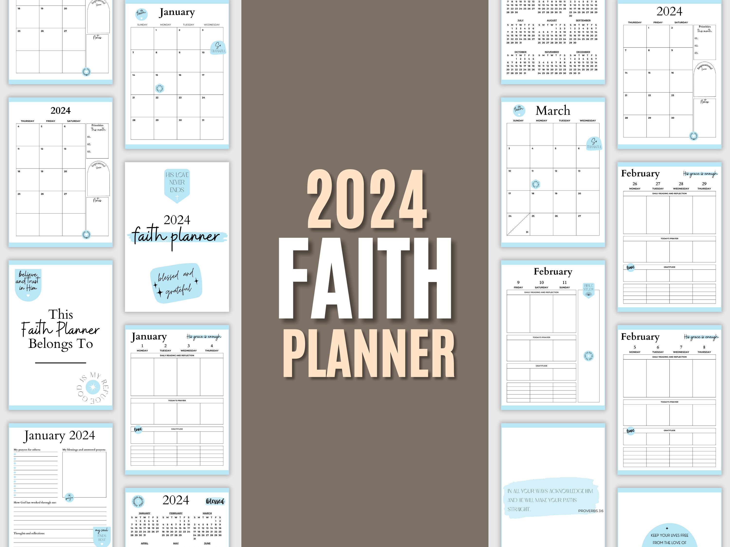 Printable Bible Study Journal | Prayer Journal | Faith Planner ...