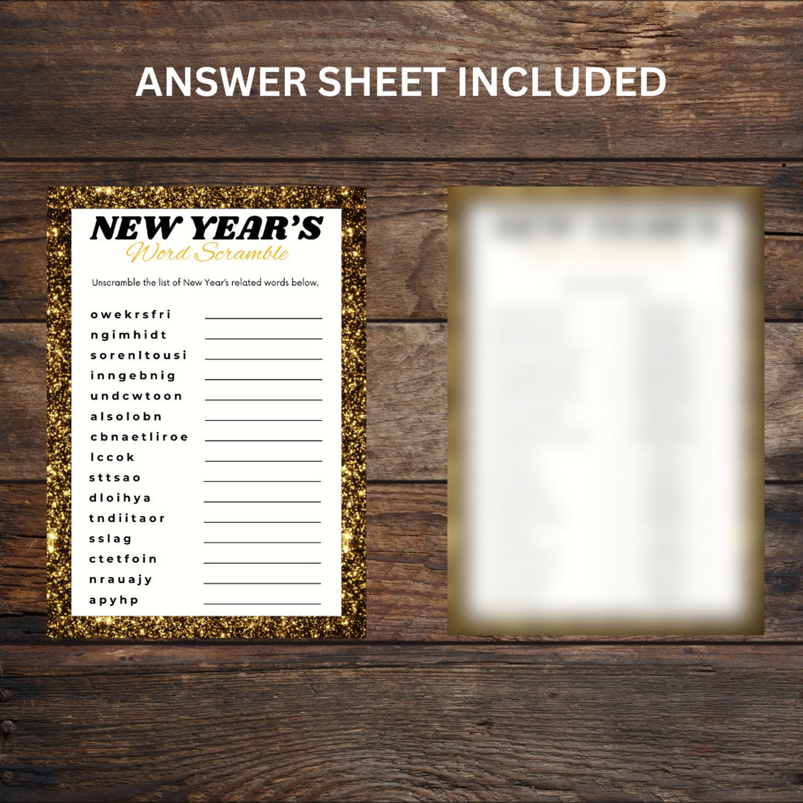 Printable New Year's Game Bundle | New Year's Party Games | New Year's ...