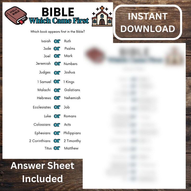 Printable Bible Quiz Bundle | Emoji Pictionary | Name That Verse ...
