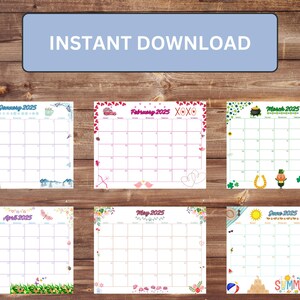 Printable Calendars | Printable Kids Calendars | 2025 Calendars | Kids ...