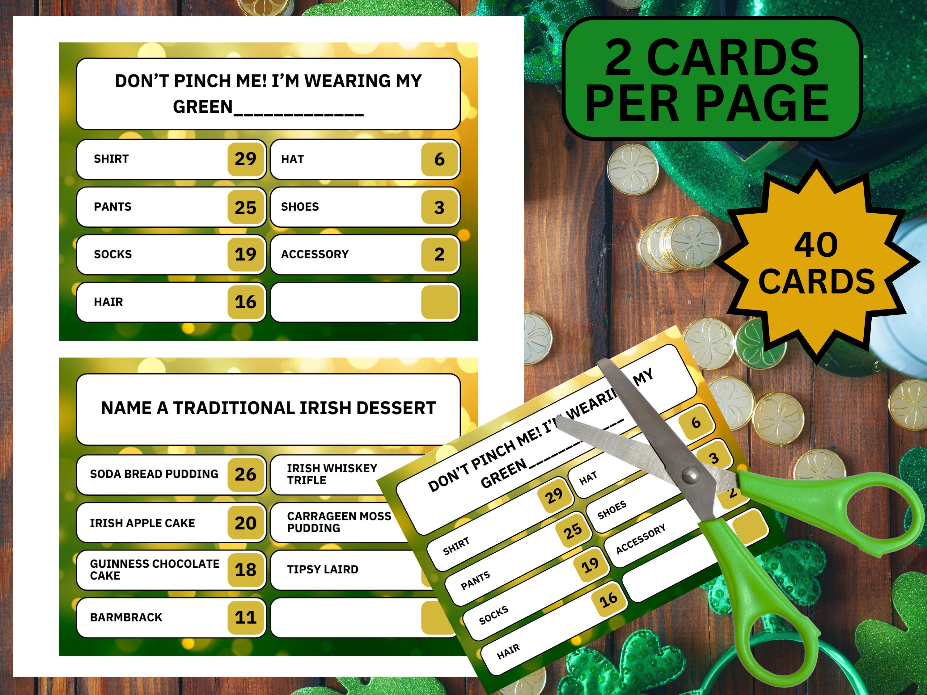 Printable St. Patrick's Day Feud Game | St. Patrick's Day Family Feud ...