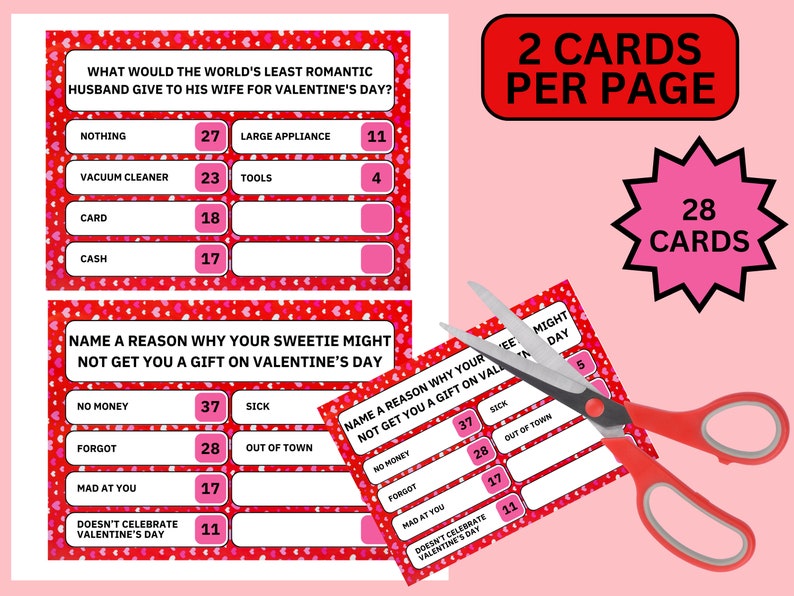 Valentine’s Day Feud Game | Couples Quiz Trivia Night | Family Feud ...